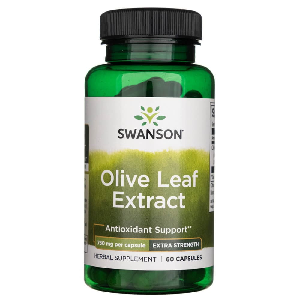 Swanson Olive Leaf Extract 750 Mg 60 Capsules Medpak
