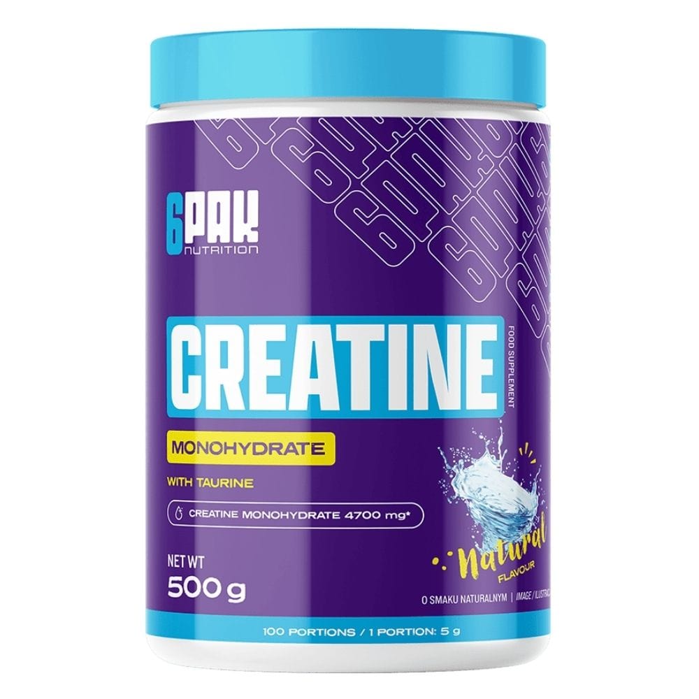 6PAK Creatine Monohydrate, Creatine with Taurine - 500 g – Medpak