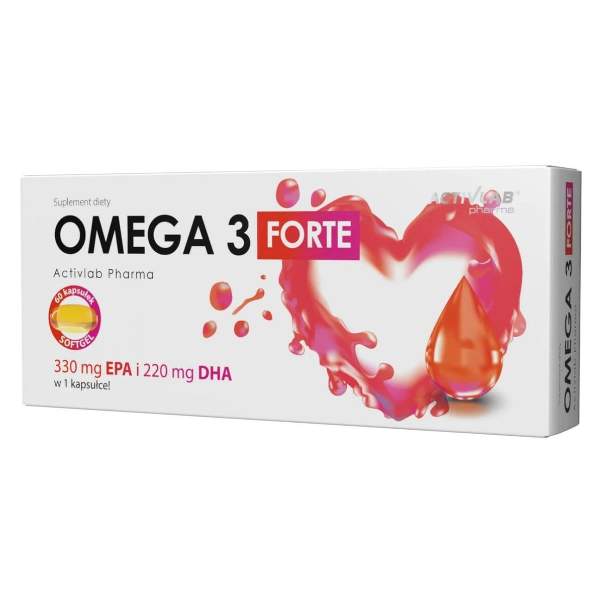 Activlab Pharma Omega 3 FORTE with Vitamin E - 60 Capsules – Medpak