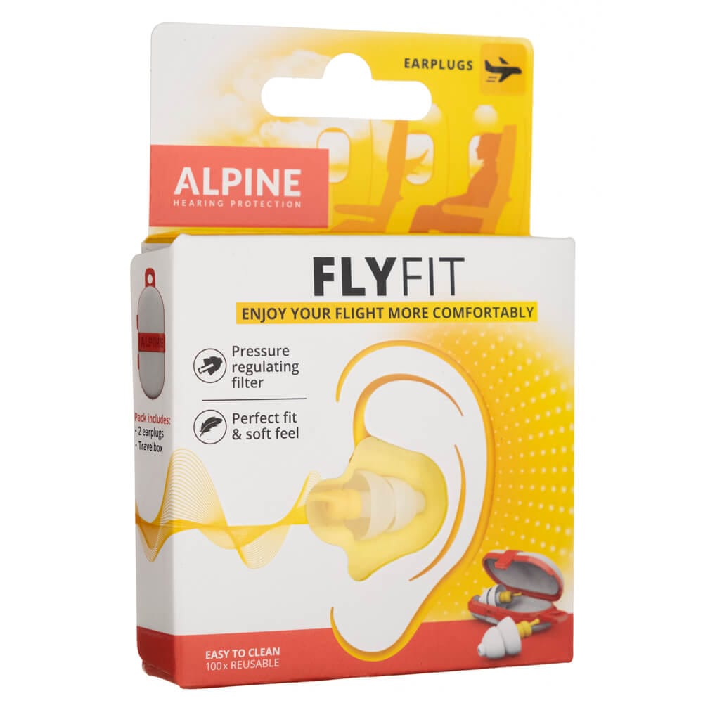 Alpine FlyFit Earplugs for Flying and Travel – Medpak