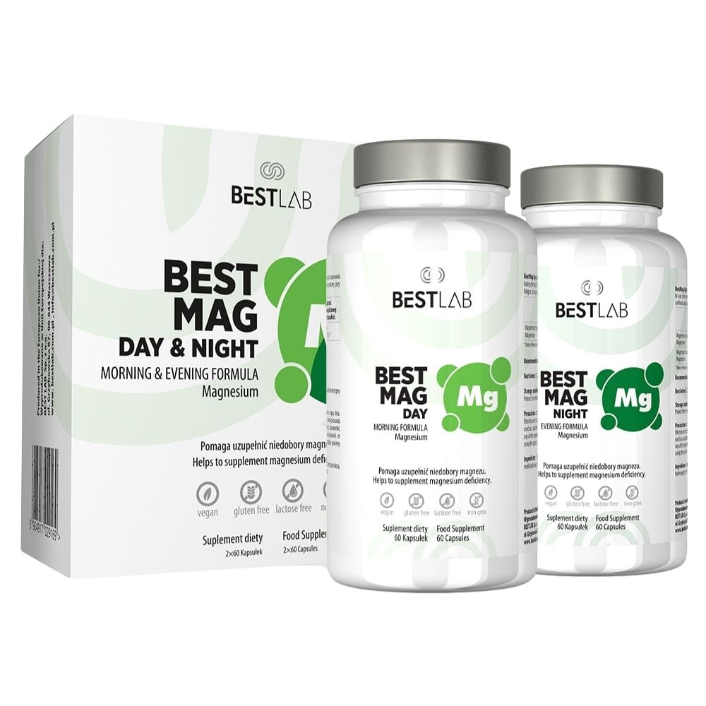 BestLab Best Mag Day&Night - 2x60 Capsules – Medpak
