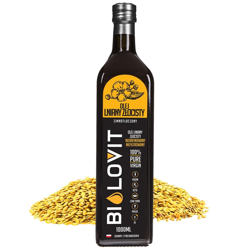 Bilovit Golden Flaxseed Oil Cold Pressed - 1000 ml – Medpak