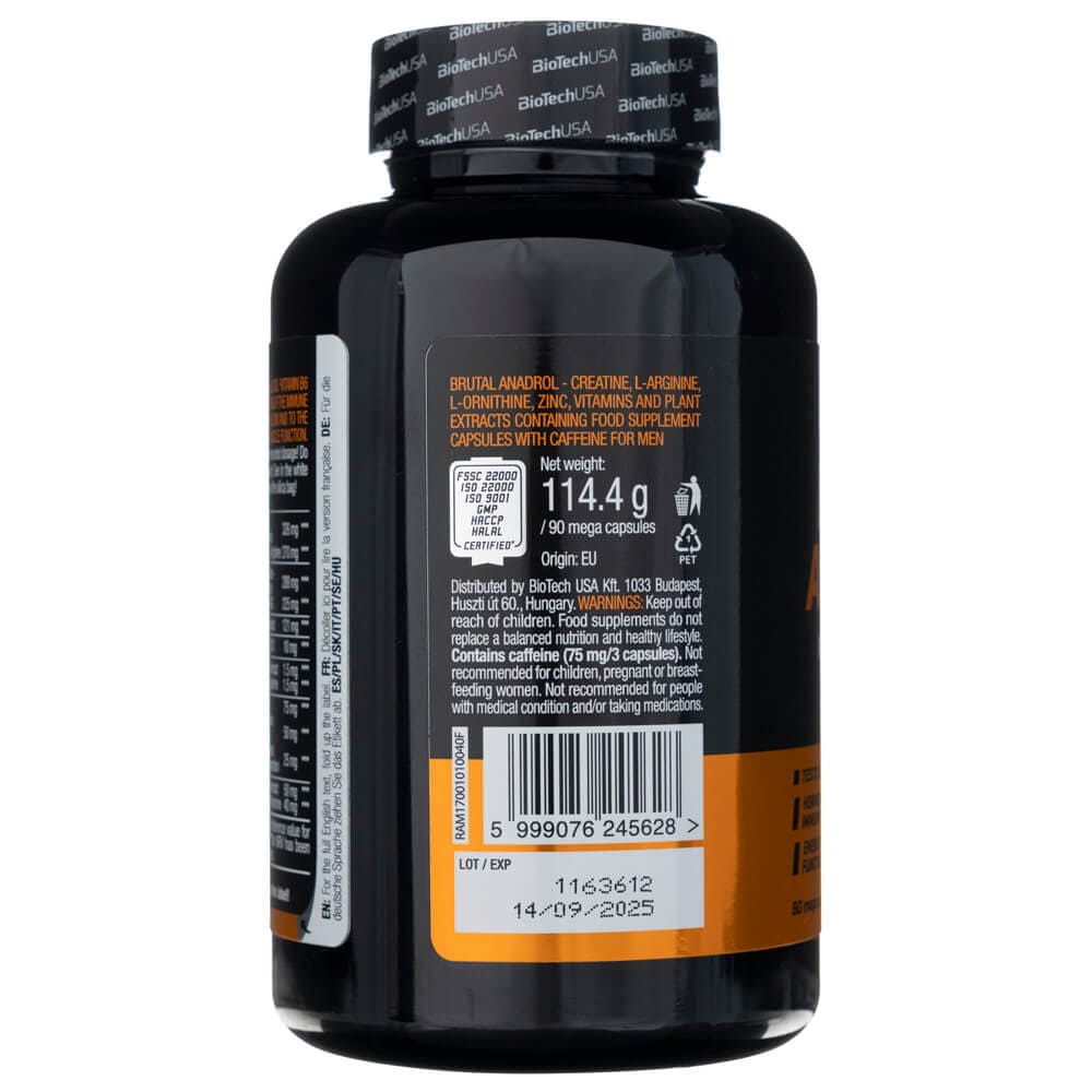 BioTech USA Brutal Anadrol - 90 Capsules – Medpak
