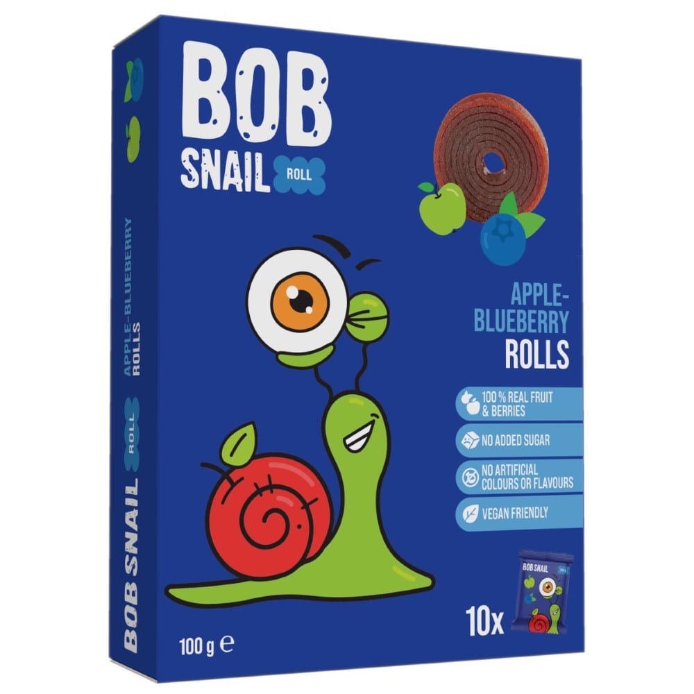 Bob Snail Apple & Blueberry Snack with No Added Sugar - 100 g – Medpak