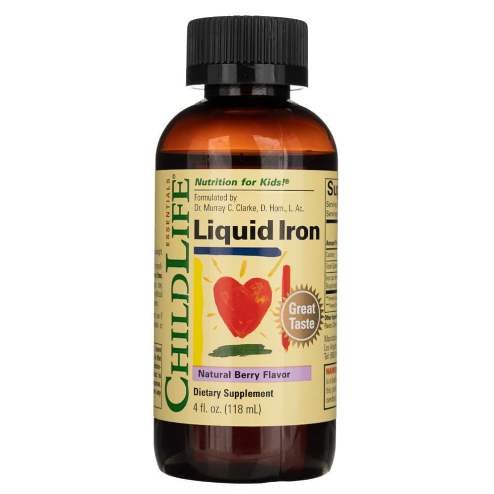 ChildLife Liquid Iron, Natural Berry Flavor - 118 ml – Medpak ChildLife Liquid Iron, Natural Berry Flavor - 118 ml – Medpak