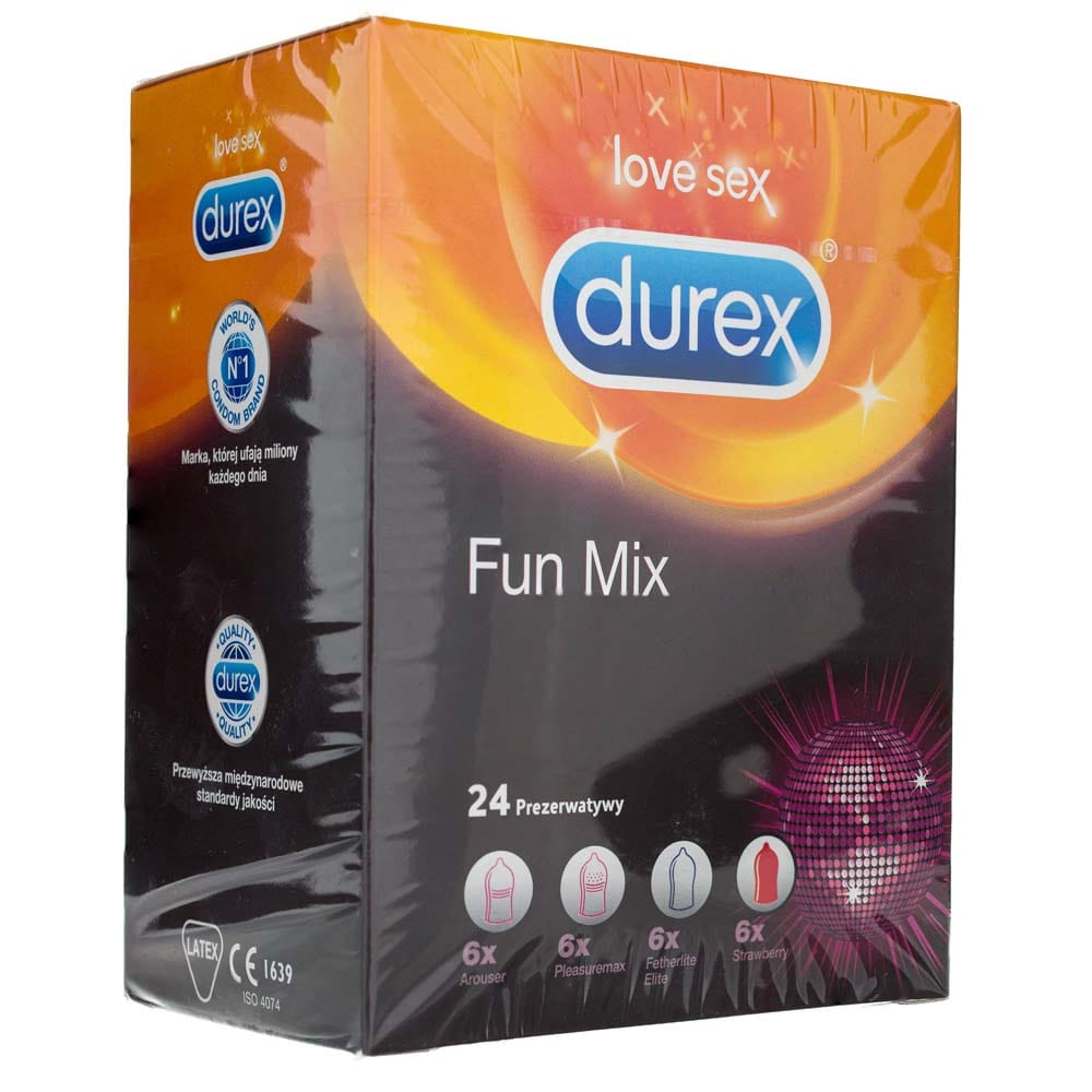 Durex Fun Mix Condom Set 24 Pieces Medpak