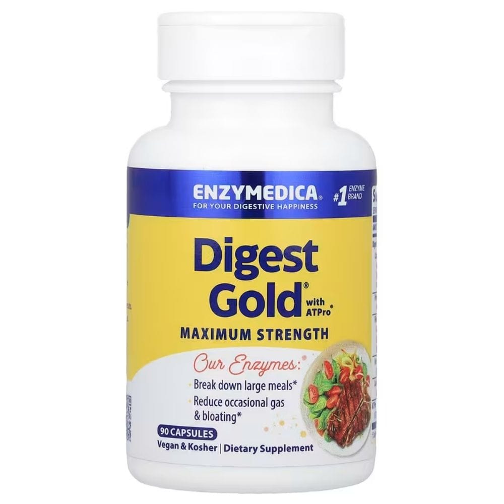 Enzymedica Digest Gold with ATPro™ (Digestive Enzymes) - 90 Capsules ...