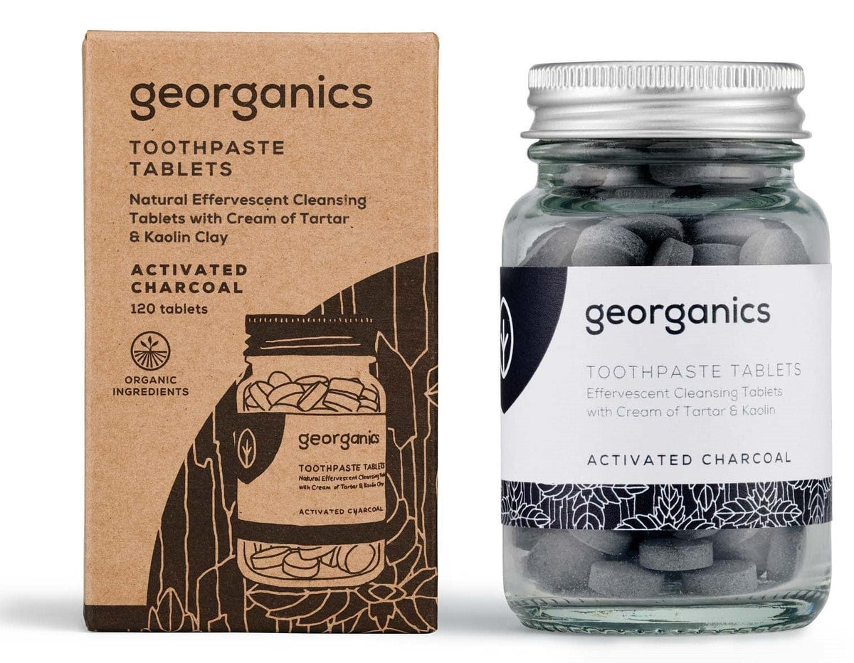 Georganics Tooth Brushing Tablets with Activated Charcoal 120 Tablets ...