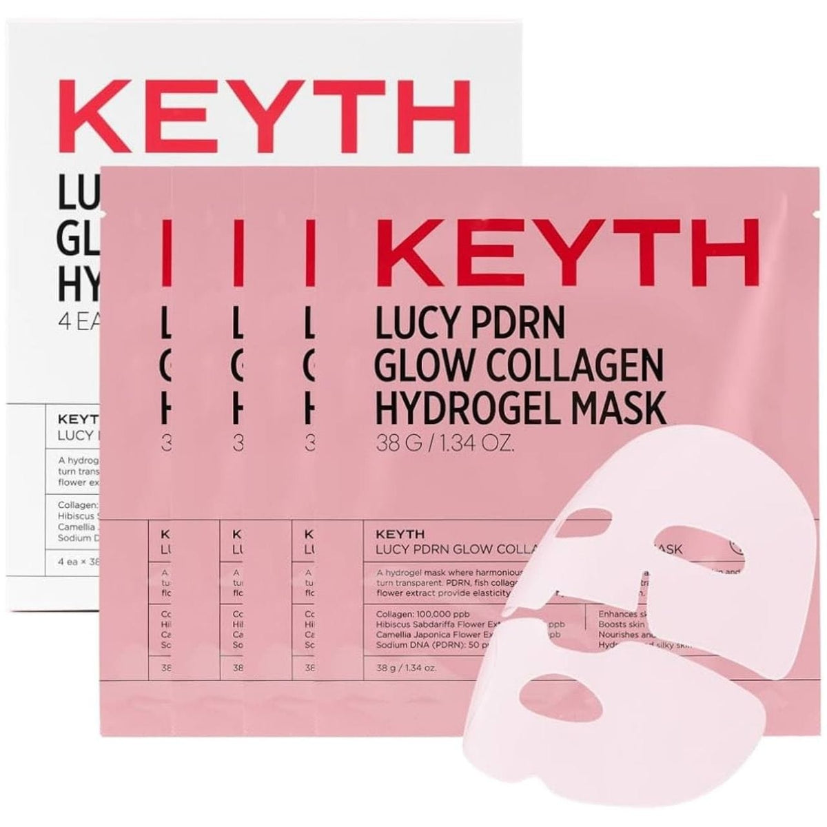 Keyth Lucy PDRN Glow Nourishing Sheet Face Mask - 4 Pieces – Medpak