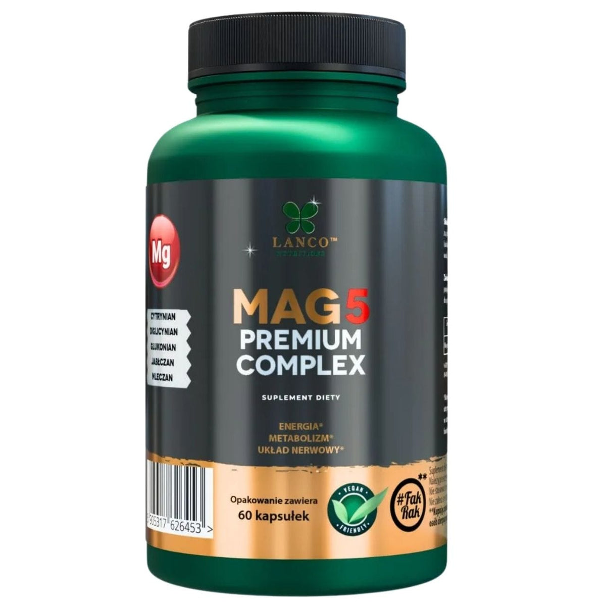 Lanco Nutritions Mag5 Premium Complex - 60 Capsules – Medpak