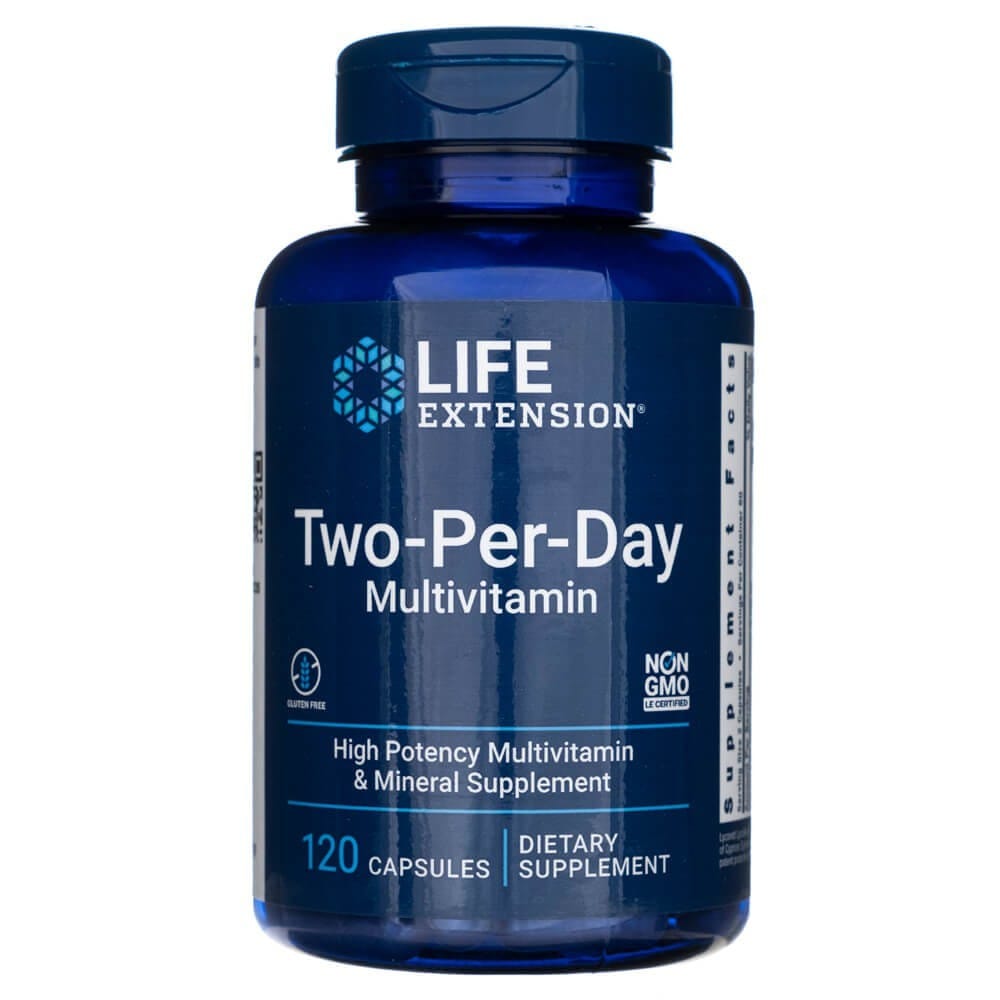 Life Extension Two-Per-Day Capsules (Multivitamin) - 120 Capsules – Medpak