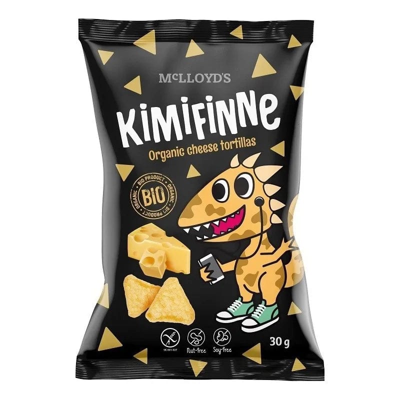 McLloyd's Kimifinne Gluten Free Cheese-flavoured Corn Crisps BIO 30 g ...