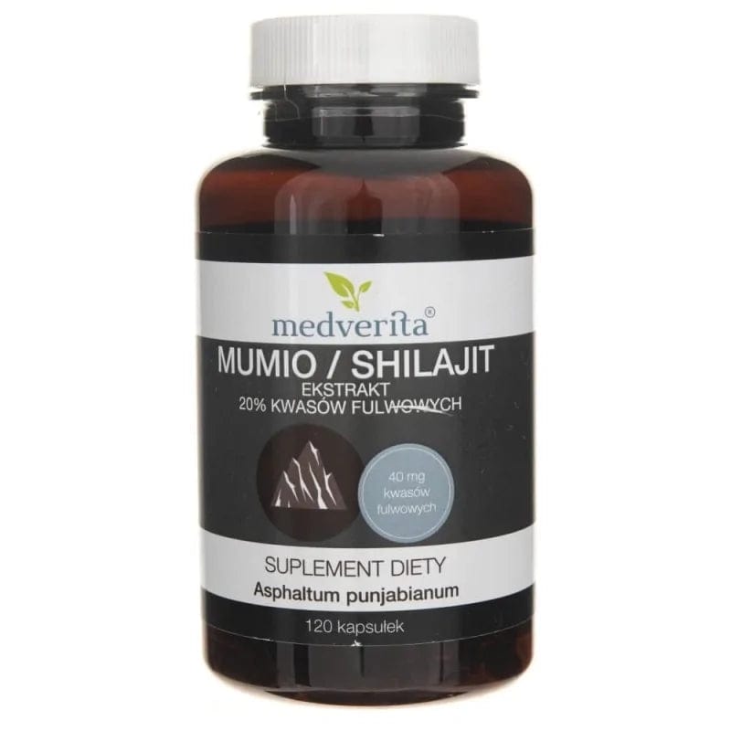 Medverita Mumio / Shilajit extract 20% Fulvic Acids - 120 Capsules – Medpak