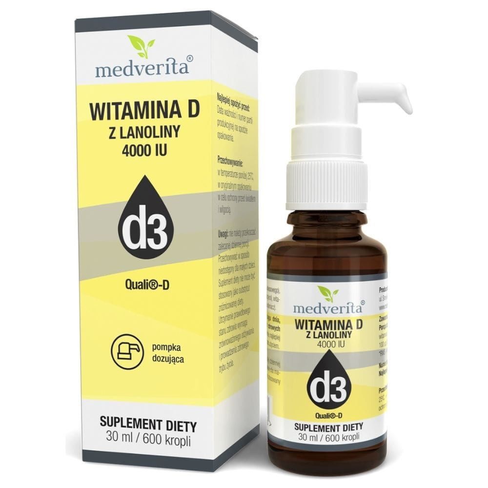 Medverita Vitamin D3 4000 IU from Lanolin - 30 ml – Medpak