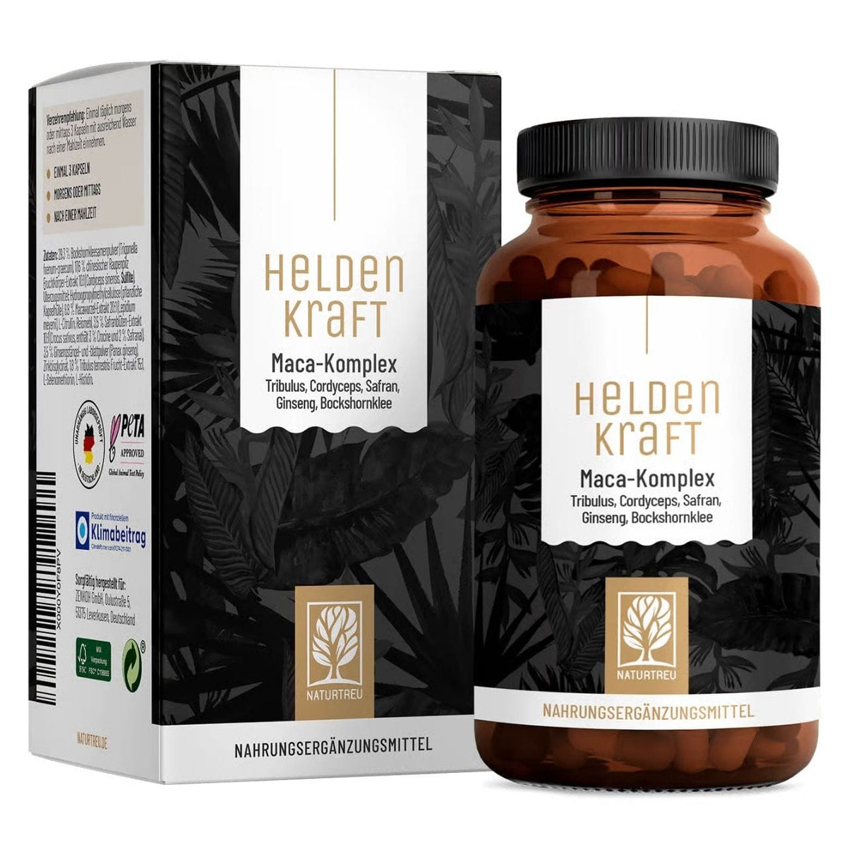 Naturtreu HeldenKraft Maca Complex 20:1 for Men – 90 Capsules – Medpak