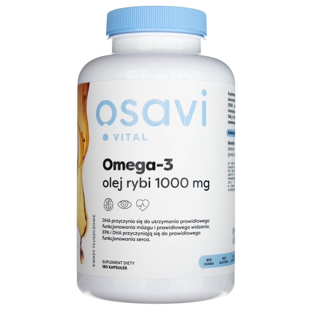 Osavi Omega-3 Fish Oil 1000 mg - 180 Capsules – Medpak
