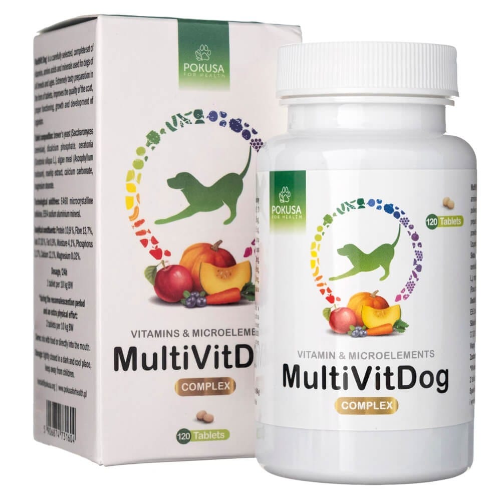 Pokusa GreenLine MultiVit Dog - 120 Tablets – Medpak