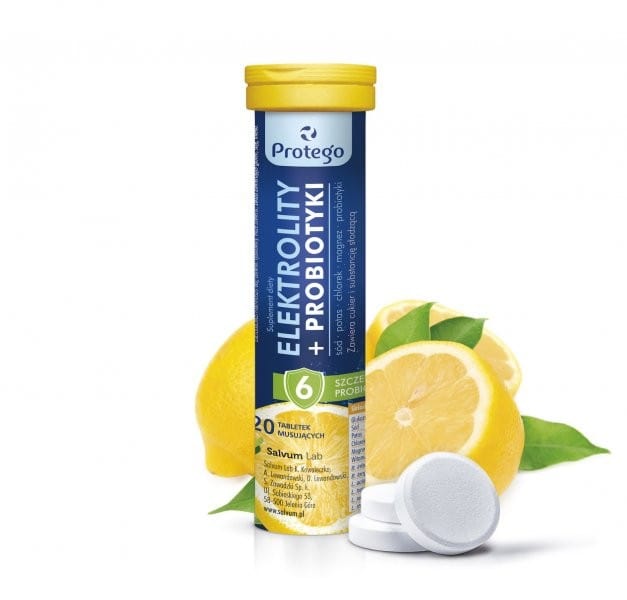 Protego Electrolytes + Probiotics - 20 Effervescent Tablets – Medpak