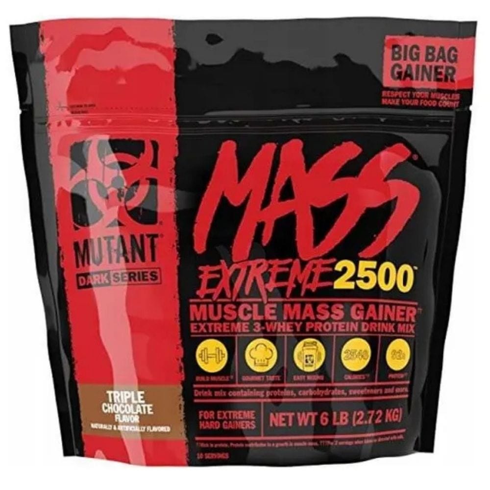 PVL Mutant Mass Extreme 2500 Gainer, Triple Chocolate - 2720 g – Medpak