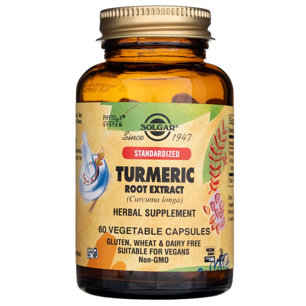 Solgar Turmeric Root Extract, Standardized - 60 Veg Capsules – Medpak