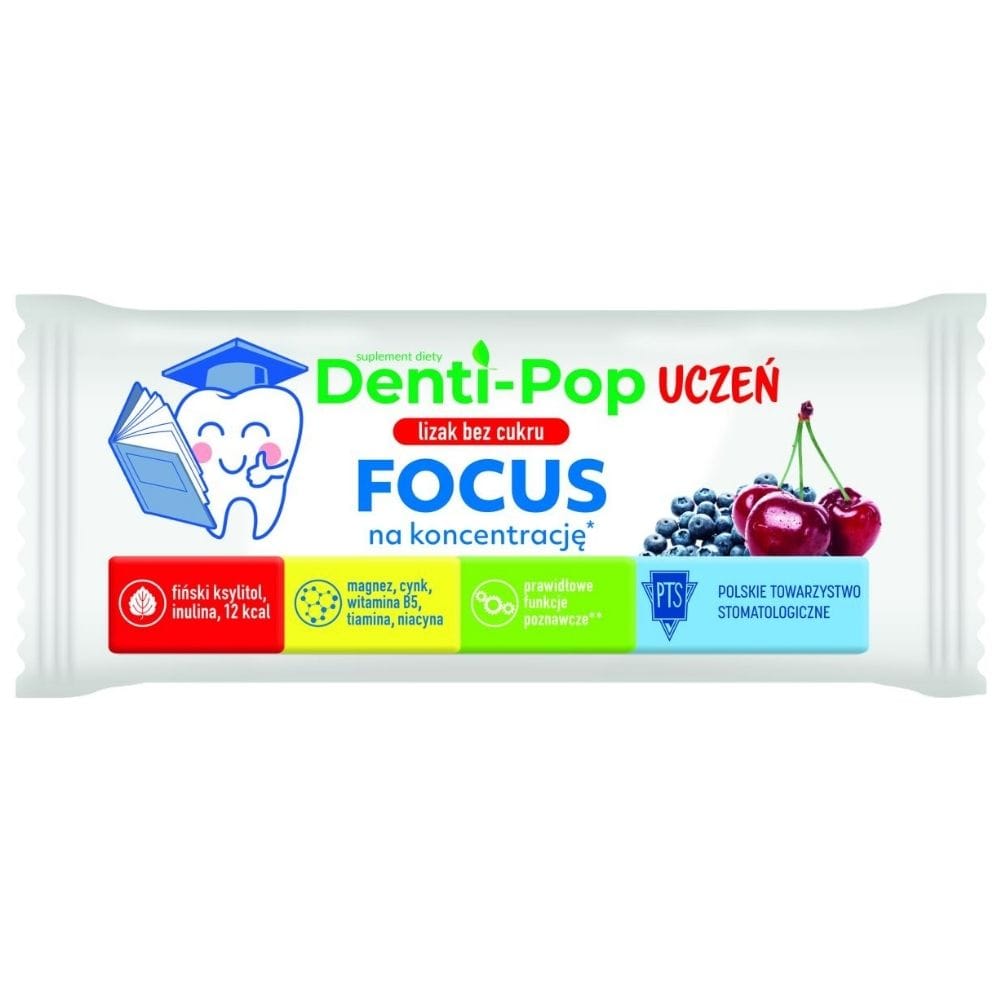 Starpharma Healthy Denti-Pop Lollipop Student Focus, Blueberry - 6 g ...