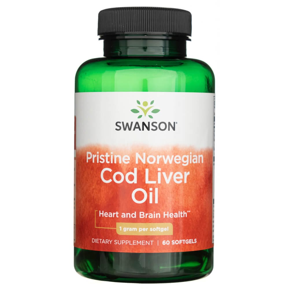Swanson Pristine Norwegian Cod Liver Oil - 60 Softgels – Medpak