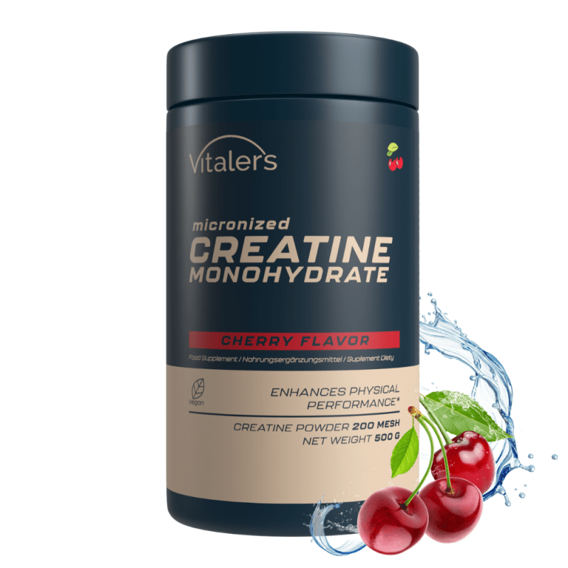 Vitaler's Sport Micronized Creatine Monohydrate, Cherry - 500 g – Medpak