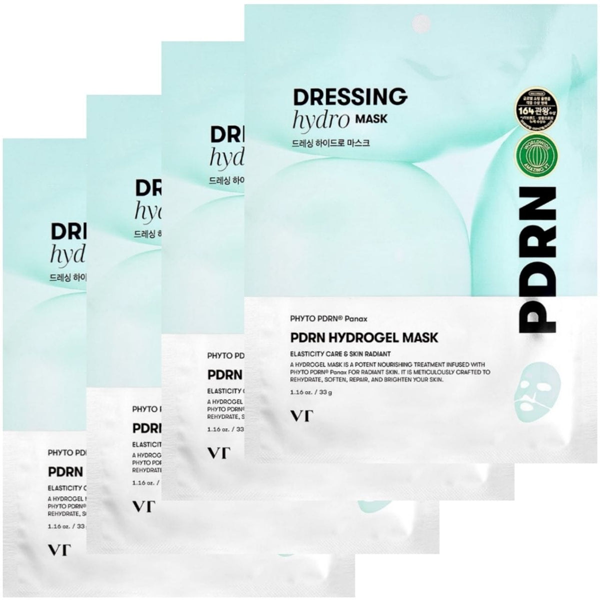 VT Cosmetics PDRN VT Hydrogel Face Mask - 4 Pieces – Medpak