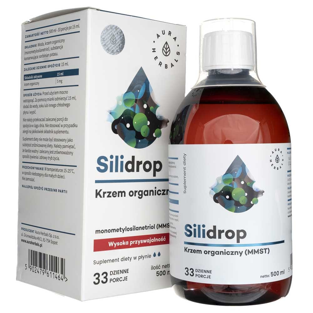 Aura Herbals Silidrop organic silicon MMST liquid 500 ml – Medpak