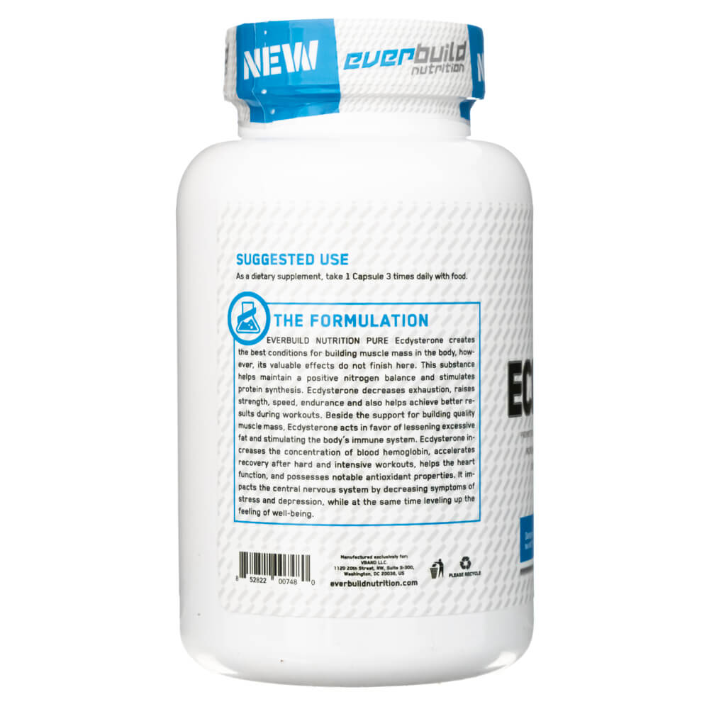 Everbuild Nutrition Ecdysterone 250 Mg 90 Capsules Medpak