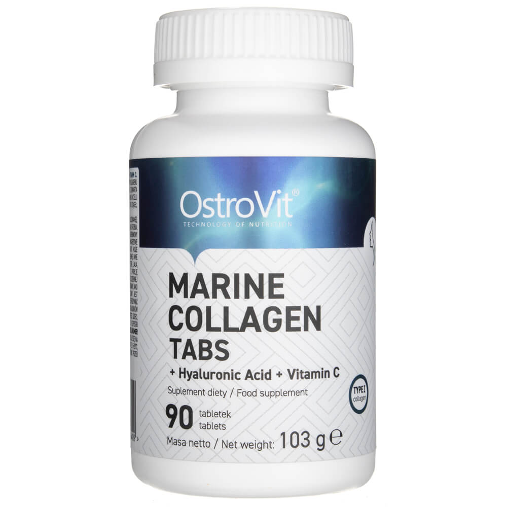 Ostrovit Marine Collagen + Hyaluronic Acid and Vitamin C 90 Tablets ...
