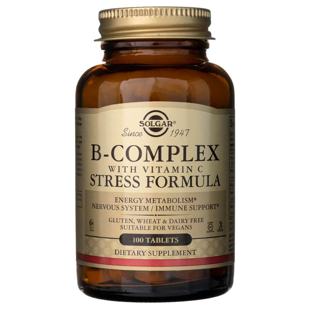 Solgar B-Complex with Vitamin C Stress Formula - 100 Tablets – Medpak