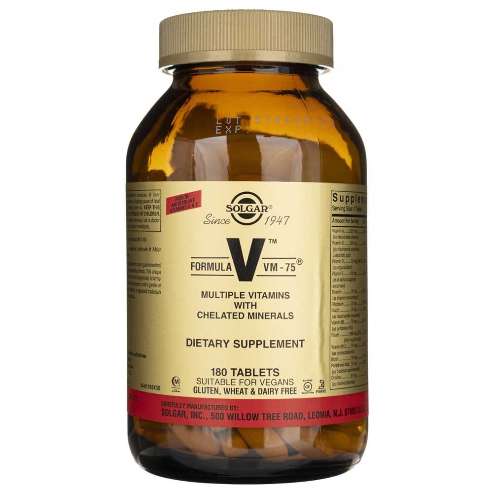 Solgar Formula VM-75 180 Tablets | Medpak