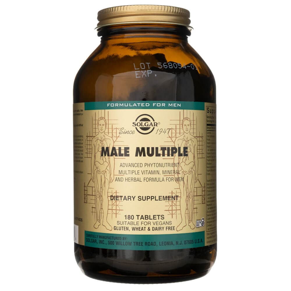 Solgar Male Multiple Multivitamin for men - 180 Tablets – Medpak