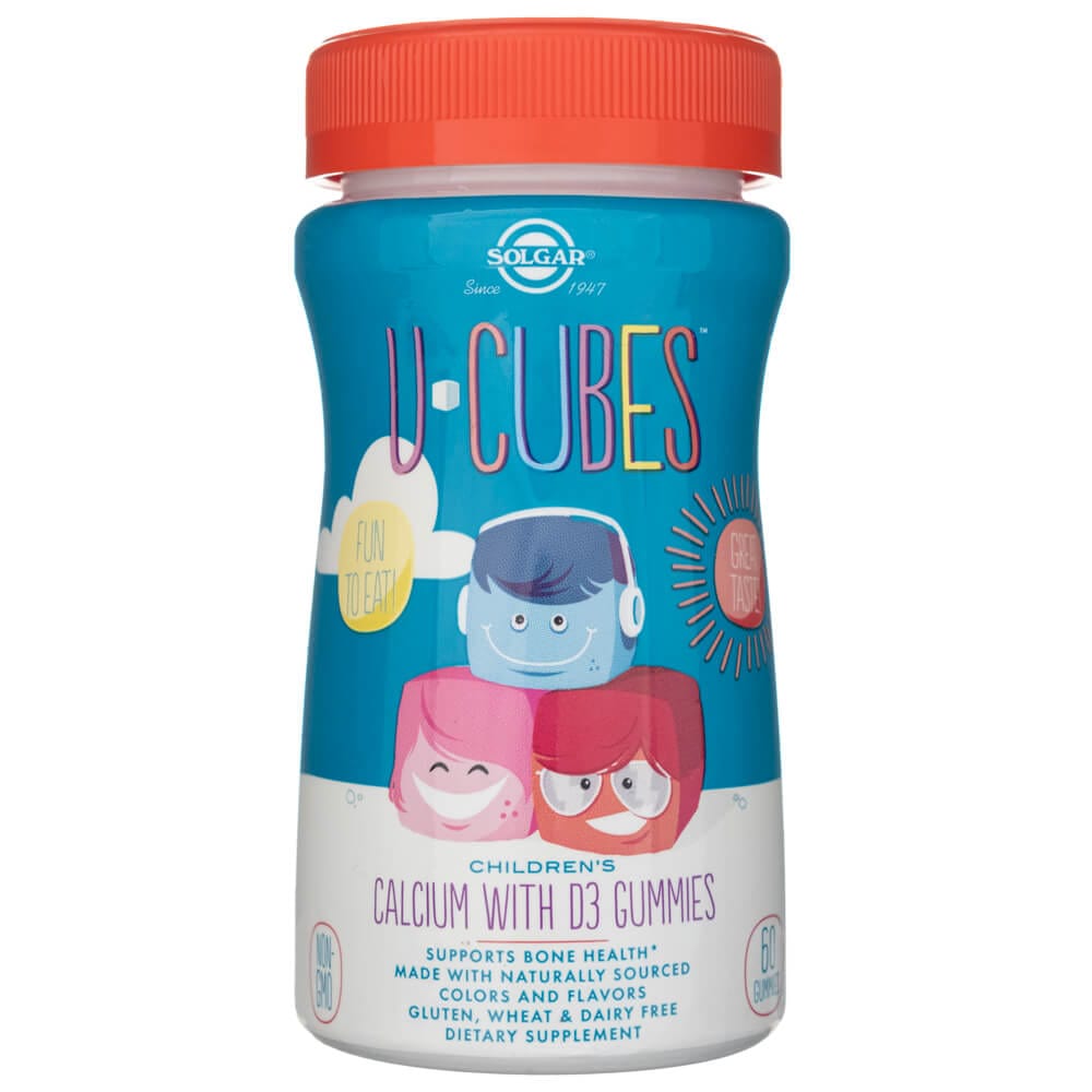 Solgar U-Cubes Children's Calcium with D3 - 60 Gummies – Medpak