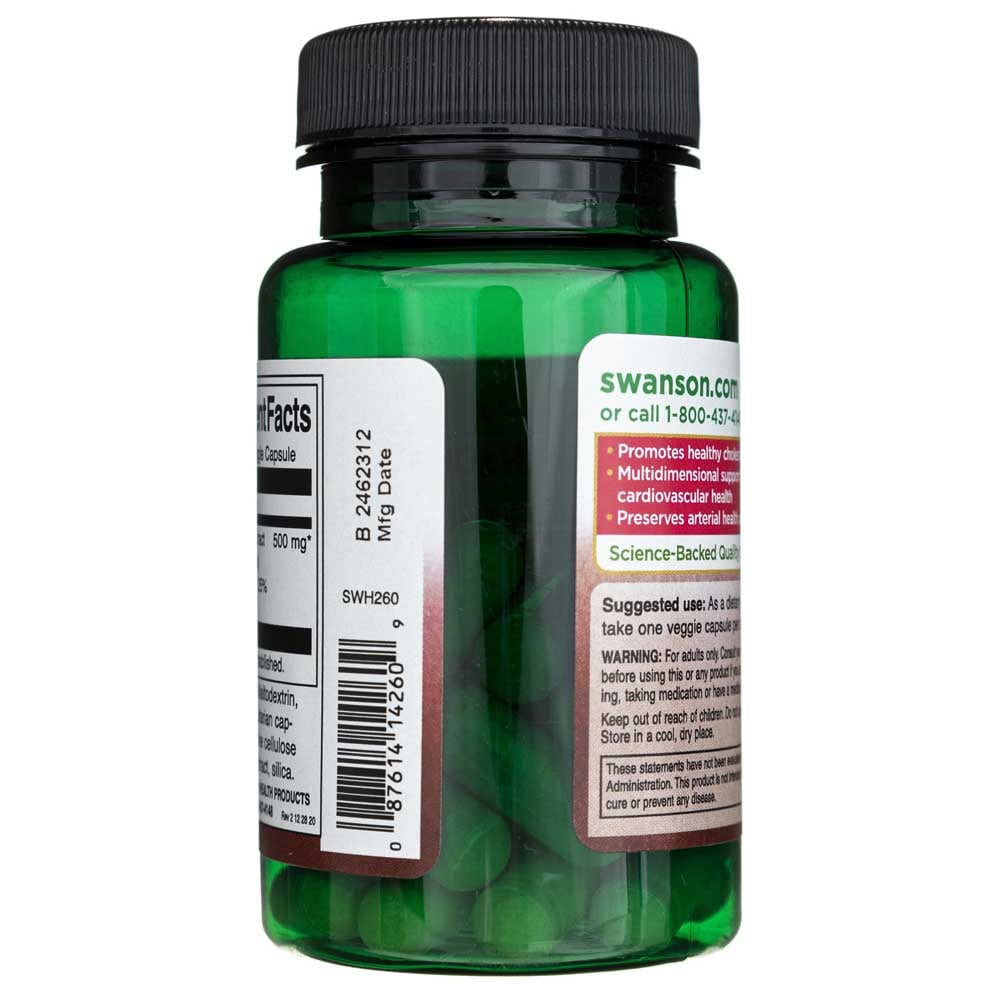 Swanson Bergamot Extract 500 Mg 30 Veg Capsules Medpak